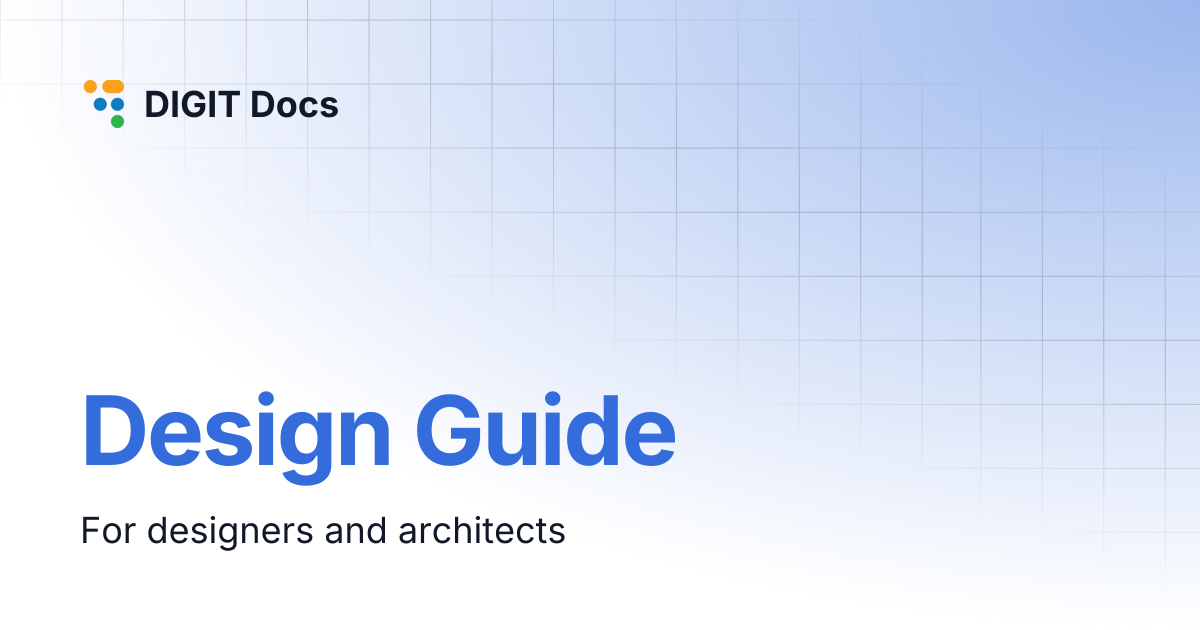 Design Guide | DIGIT Docs