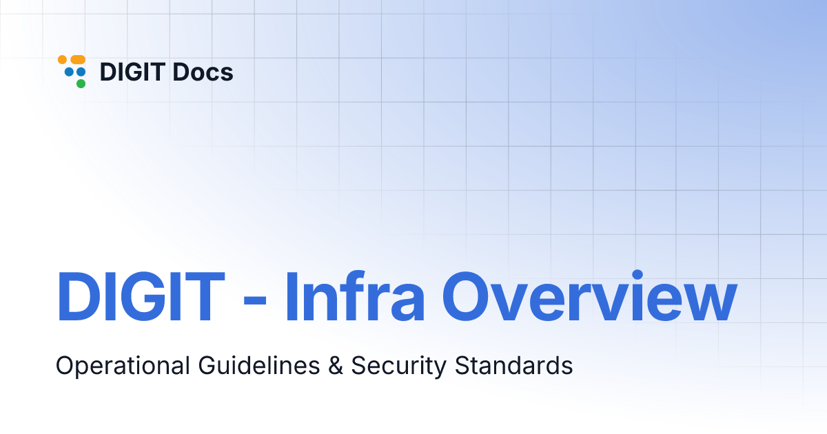 DIGIT - Infra Overview | DIGIT Docs