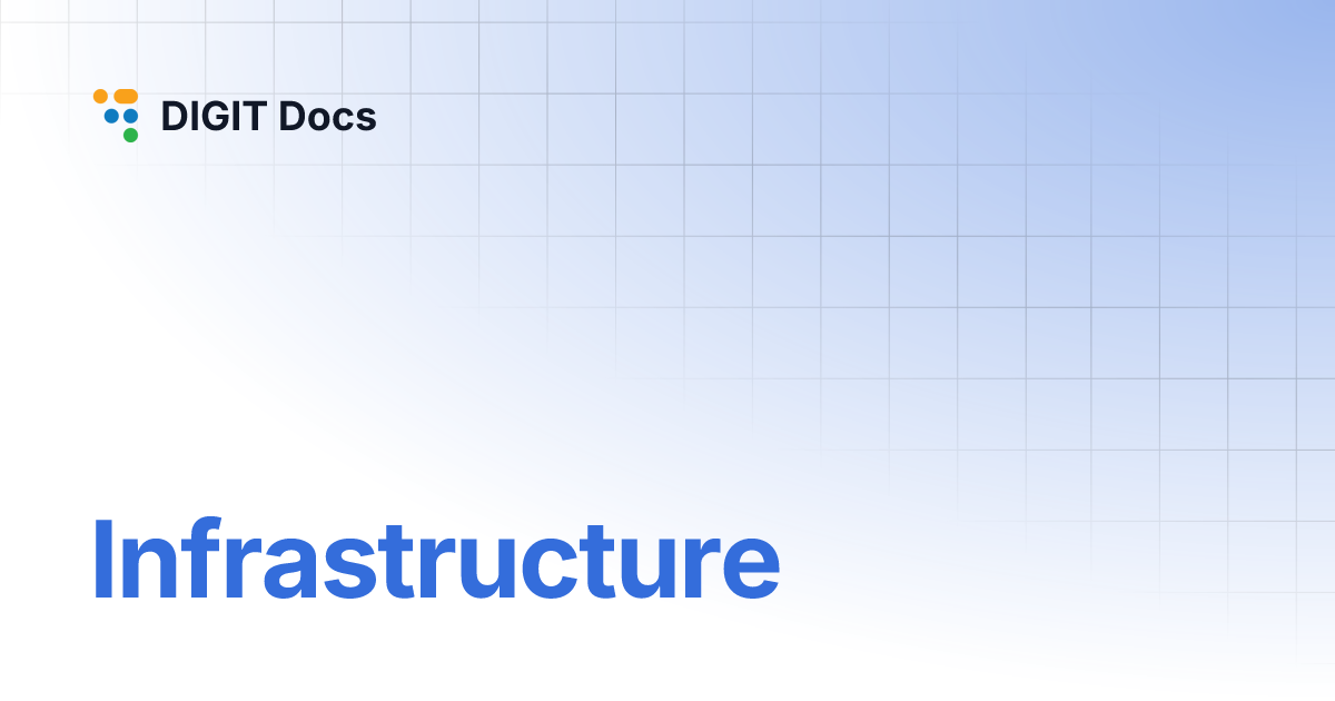 Infrastructure | DIGIT Docs