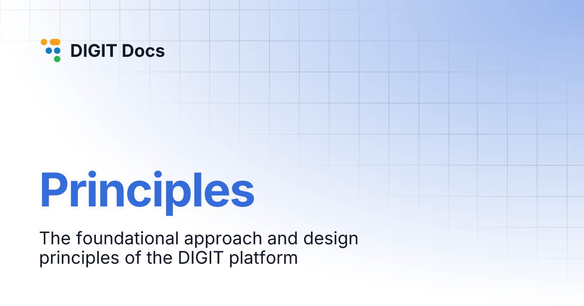 Principles | DIGIT Docs