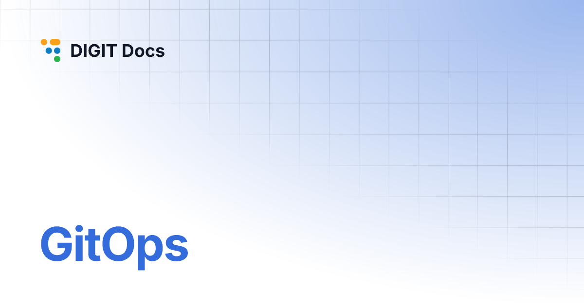 GitOps | DIGIT Docs