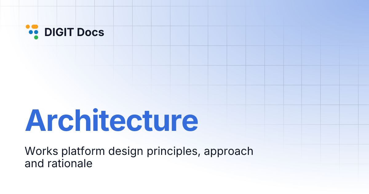 Architecture | DIGIT Docs